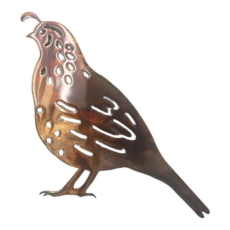 Feather Your Nest: Quail Bird Metal Wall Art Accent - Etsy