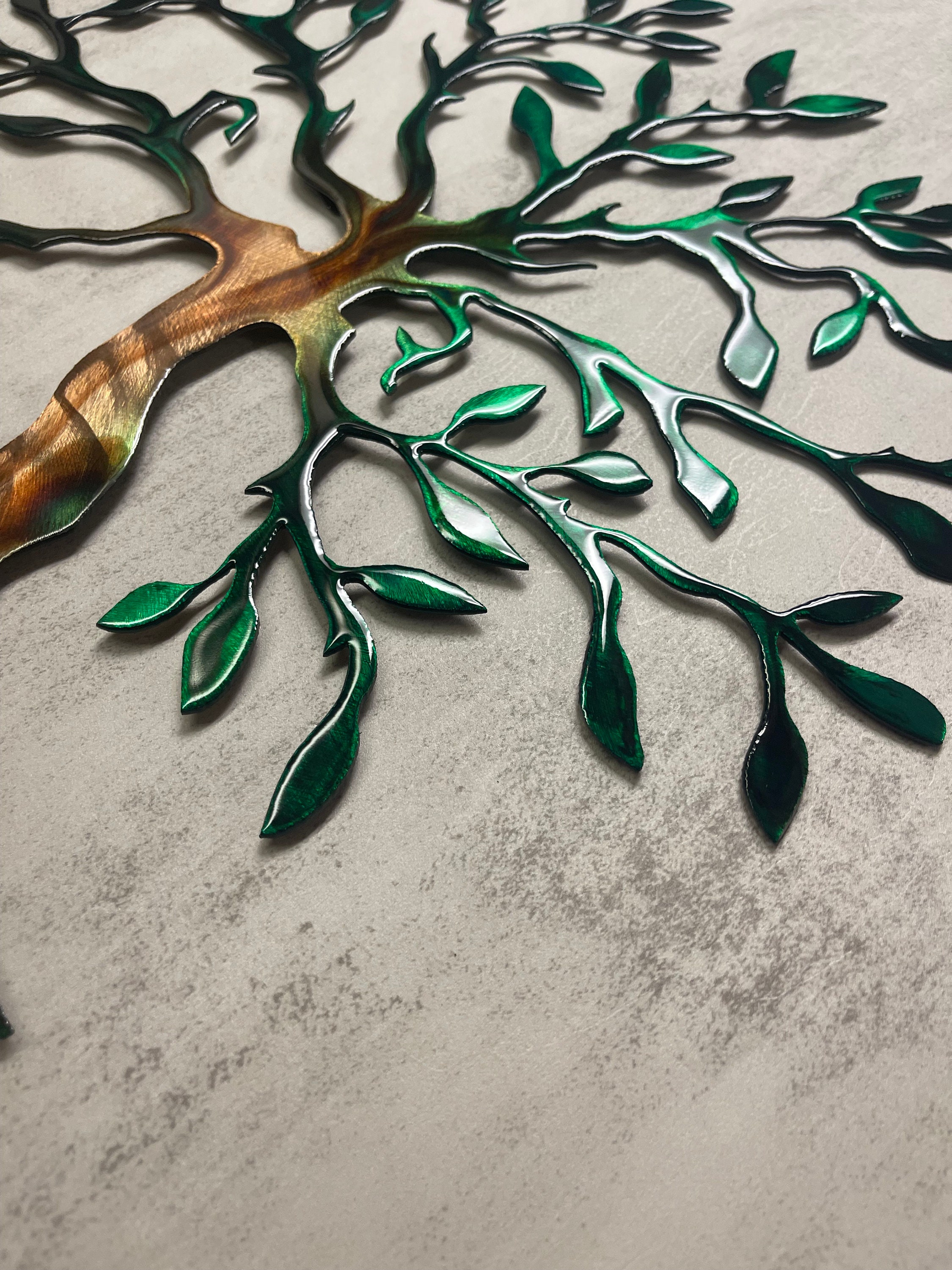 Olive Tree Metal Wall Art Seasons of Color (green Tinged) - Etsy