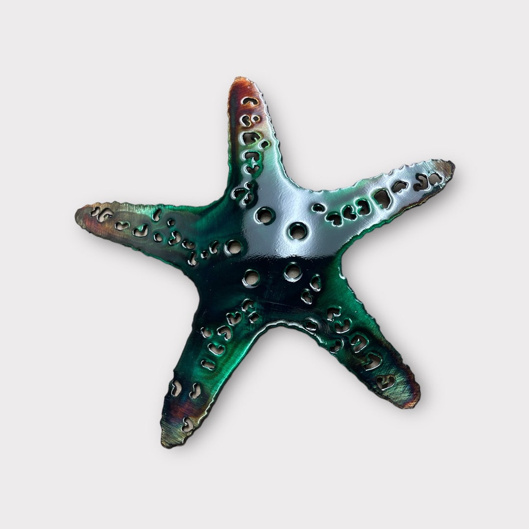 Aquatic Starfish Metal Decor Wall Art Accent Copper and Bronzed Plated ...