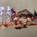 Copper-plated Barn Scene: Handcrafted Metal Artistry for Rustic ...