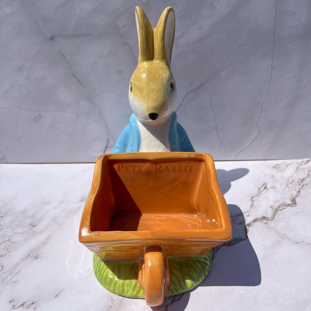 Peter Rabbit Candy Dish - Beatrix Potter - Wheelbarrow - Etsy
