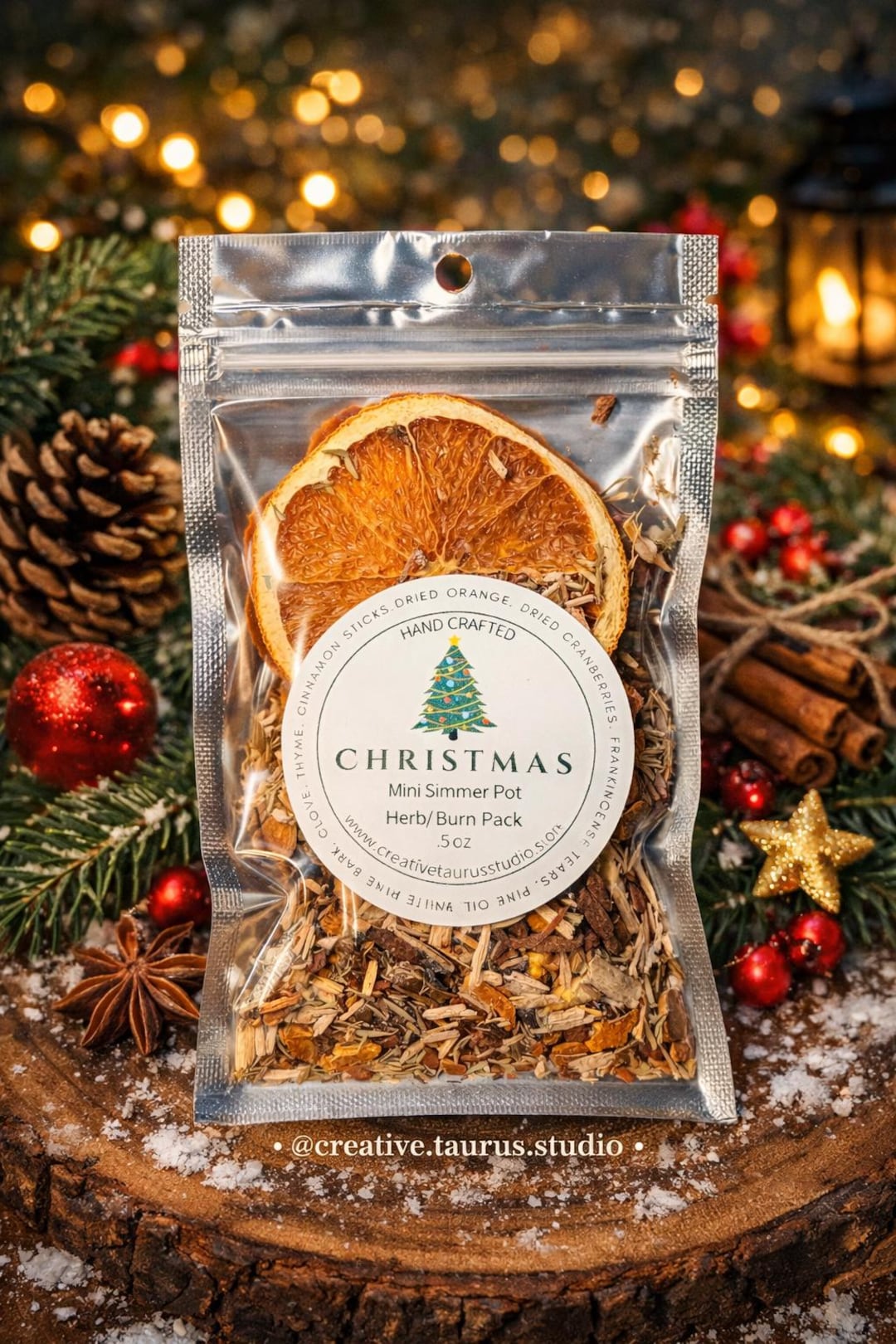 Christmas Simmer Pot Blend | Yuletide Home Blessing | Holiday Evergreen ...