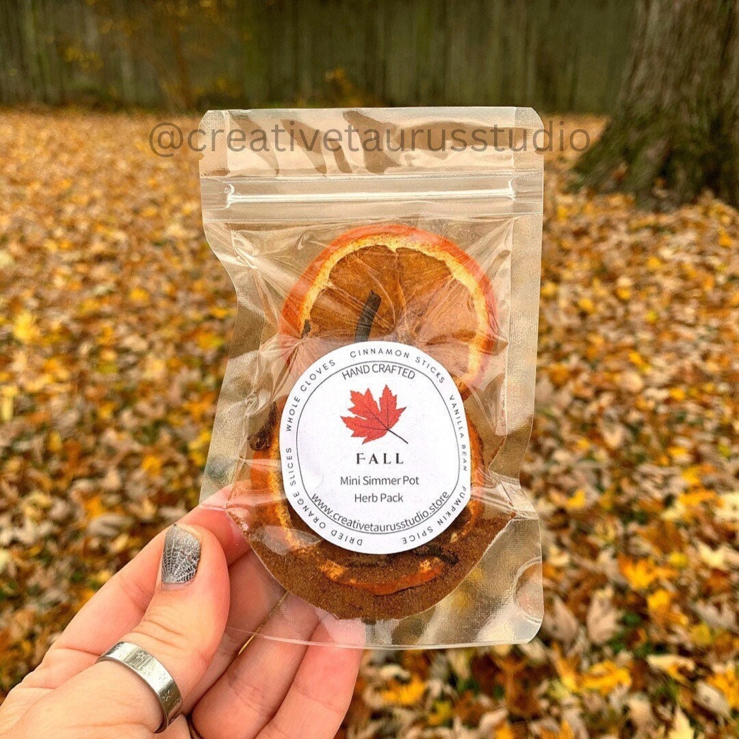 Fall Mini Simmer Pot Herb Packs Burn Pack - Etsy
