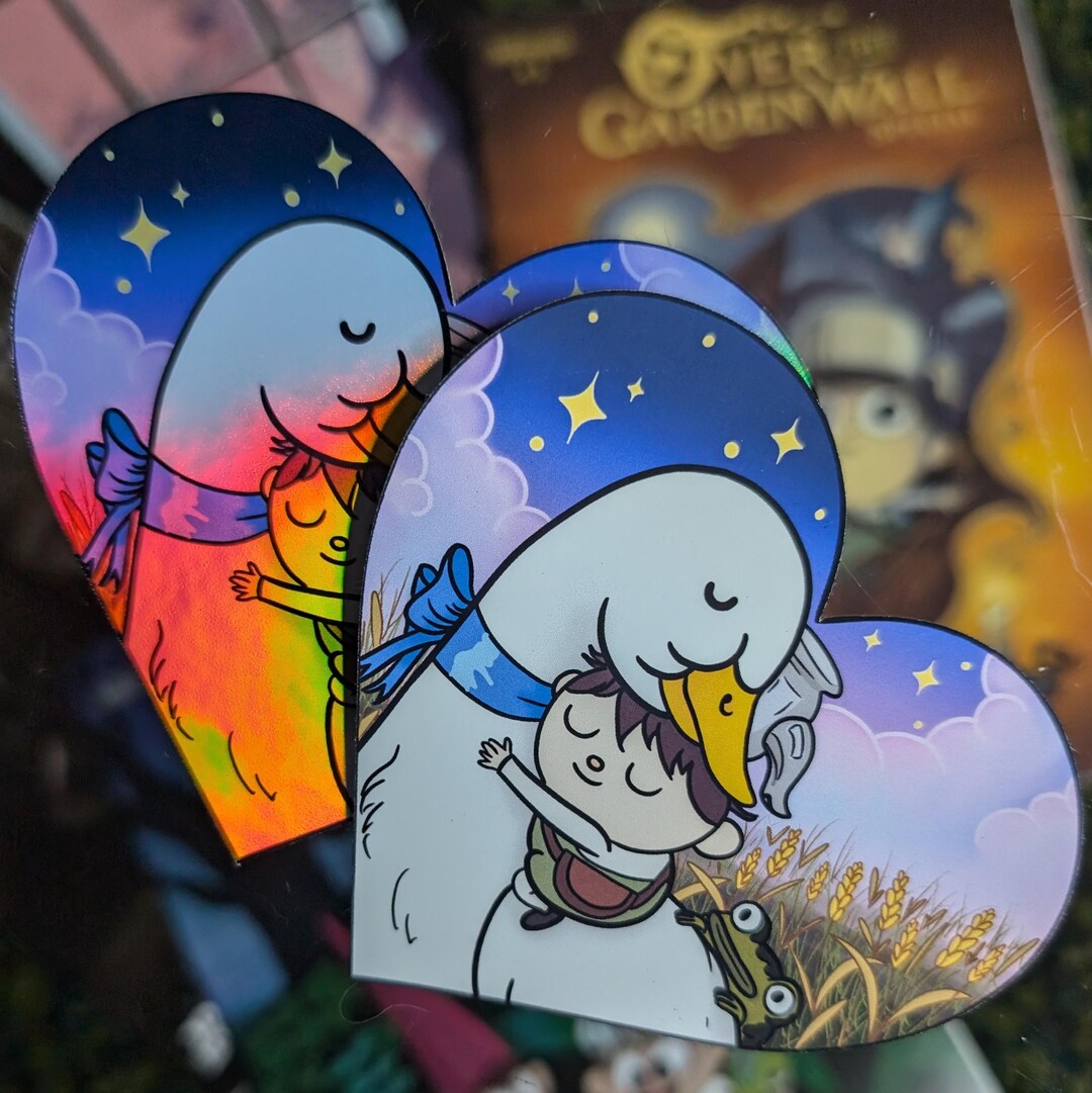 Goose Hug | Over the Garden Wall Inspired Sticker | Holographic & Matte ...