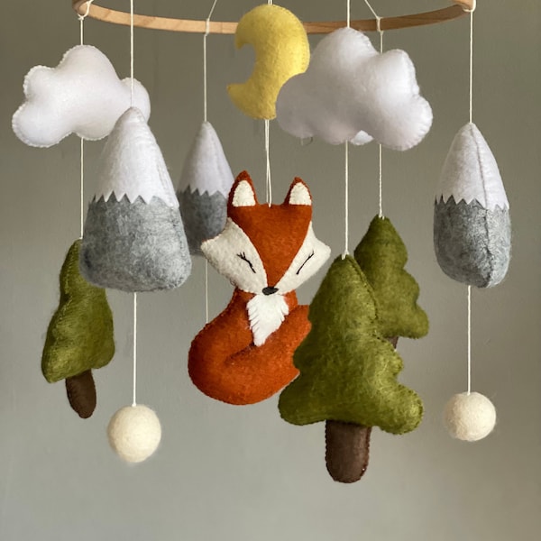 Woodland Mobile - Etsy