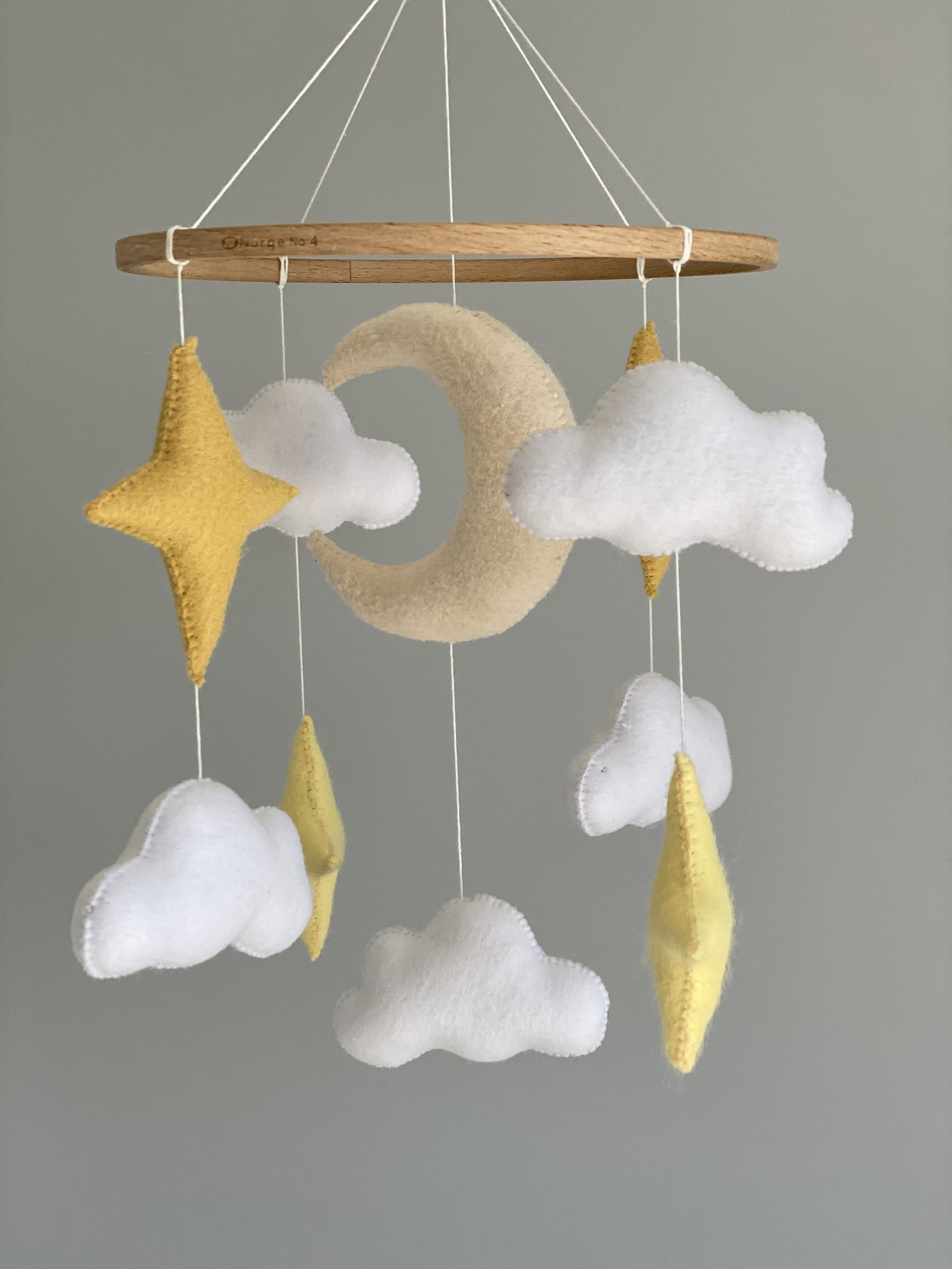 Cloud and star mobile nursery moon crib mobile baby mobile | Etsy