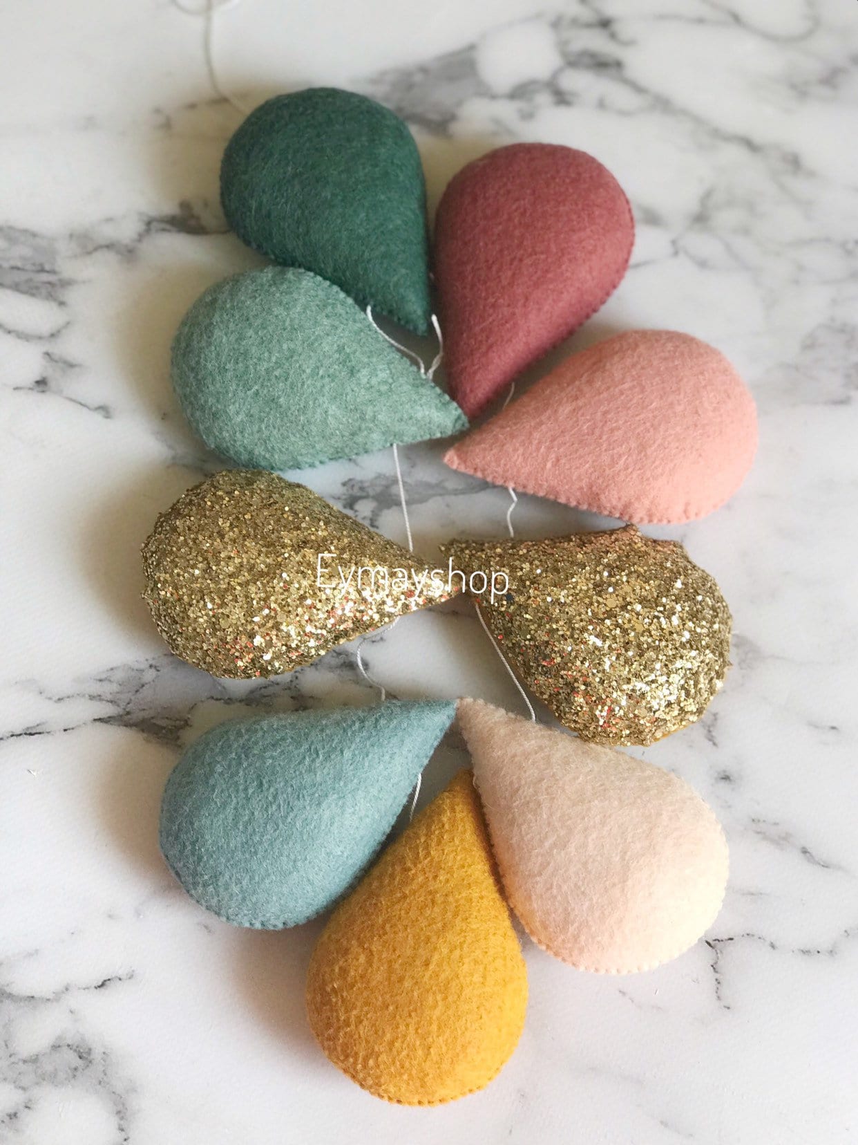 Boho Nursery Garland Droplet Garland Teardrops Wall Hanging - Etsy