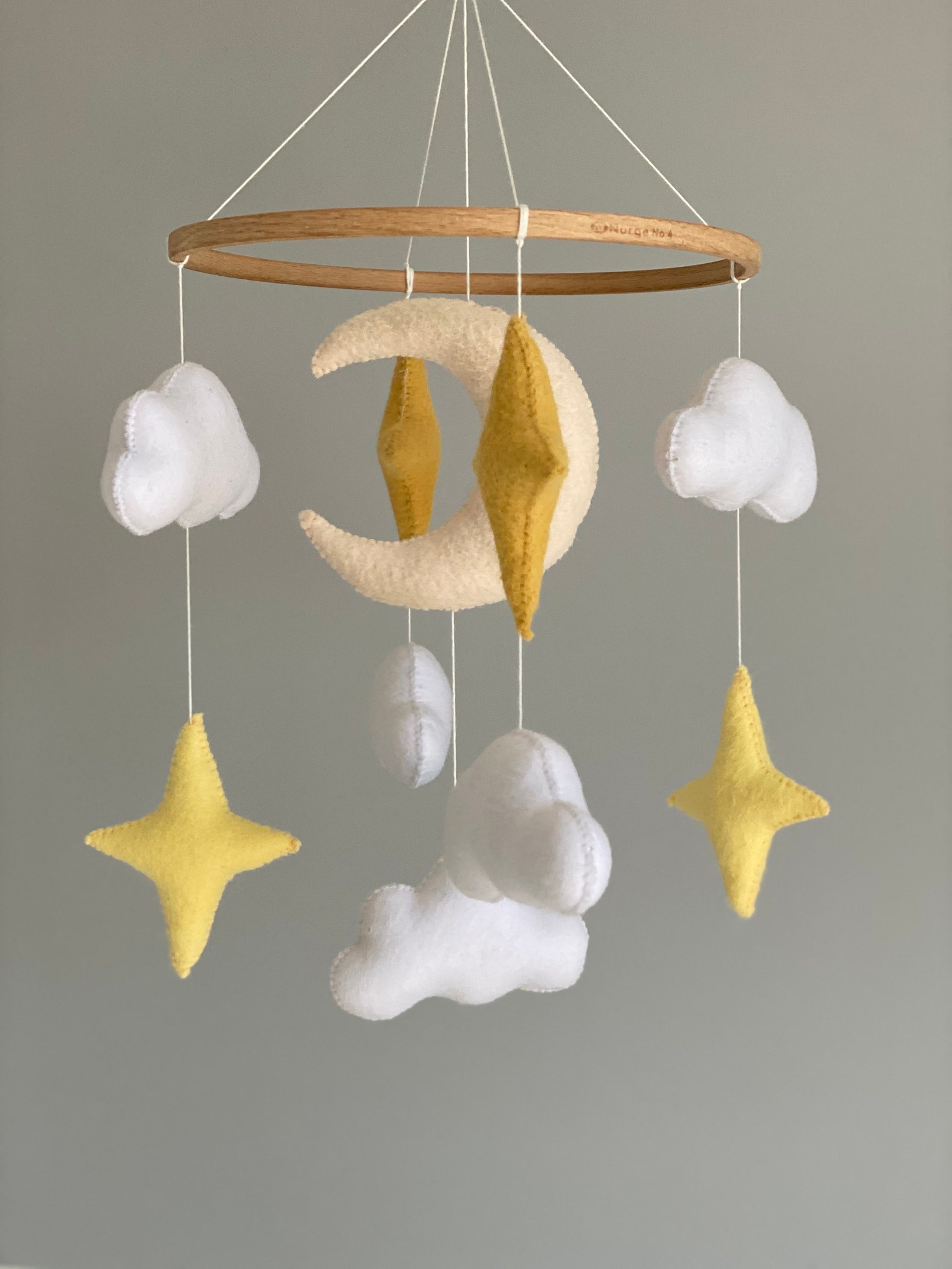 Cloud and Star Mobile Nursery Moon Crib Mobile Baby Mobile - Etsy