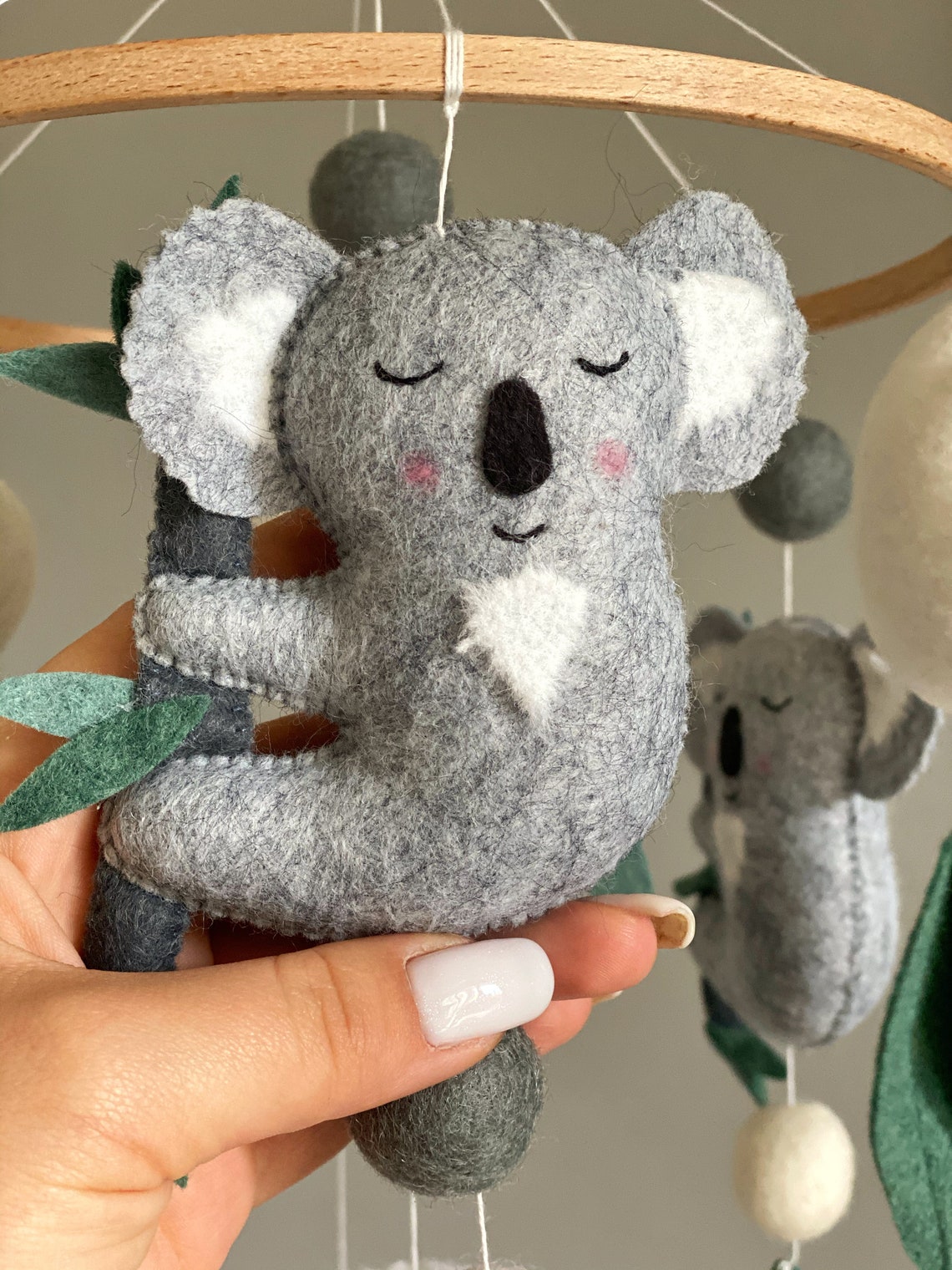 Koala mobile Australian animal mobile nursery Koala nursery | Etsy
