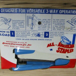 All-american Stapler by Arrow, in Sealed Package. Bicentennial Era ...