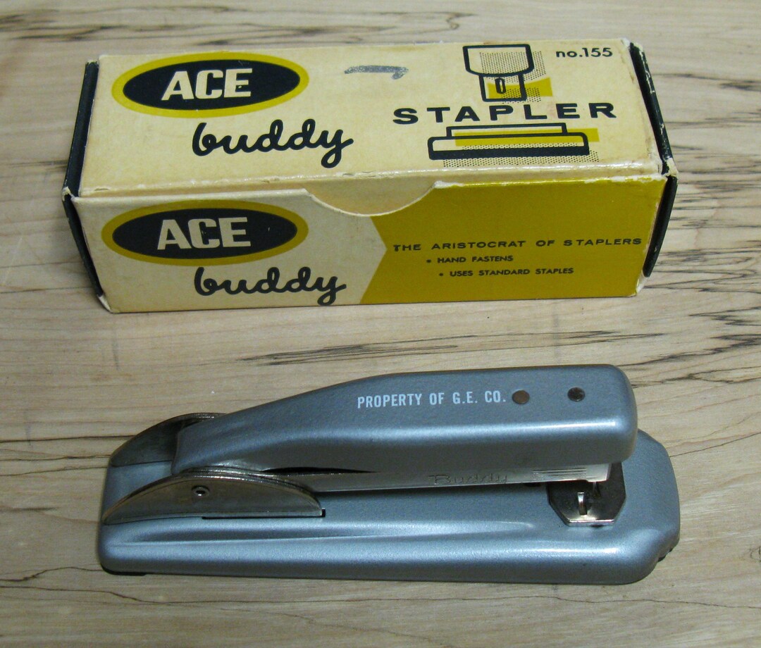 Vintage Ace Buddy Stapler. Property of General Electric, New in Box - Etsy