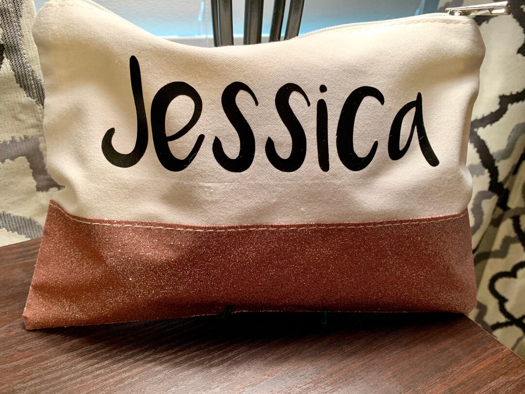 Catch All Bag Personalized Bridesmaid Make up Bag Personalized Makeup ...