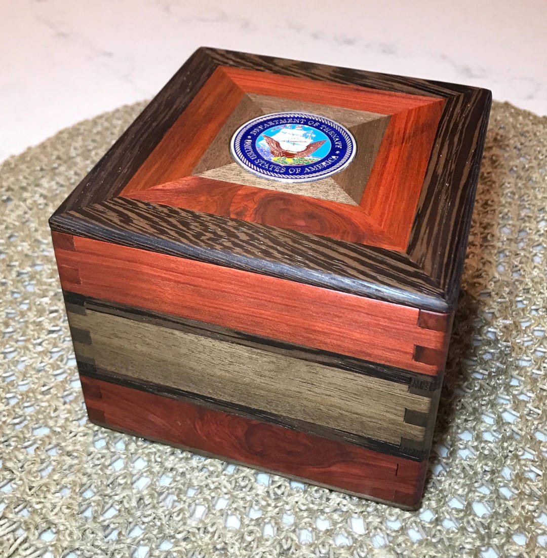 US Navy Keepsake, Nicknack or Challenge Coin Storage Box - Etsy