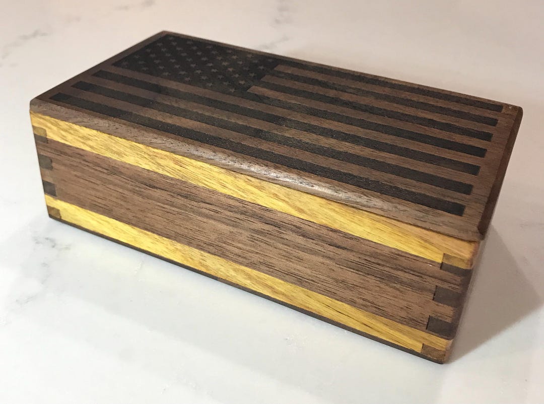 American Flag Keepsake Box - Etsy