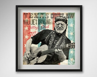 Willie Nelson Poster - Etsy