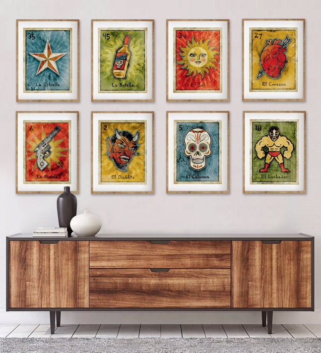 LOTERIA CARD Inspired Poster • La Estrella • Giclée Print • Home Decor ...