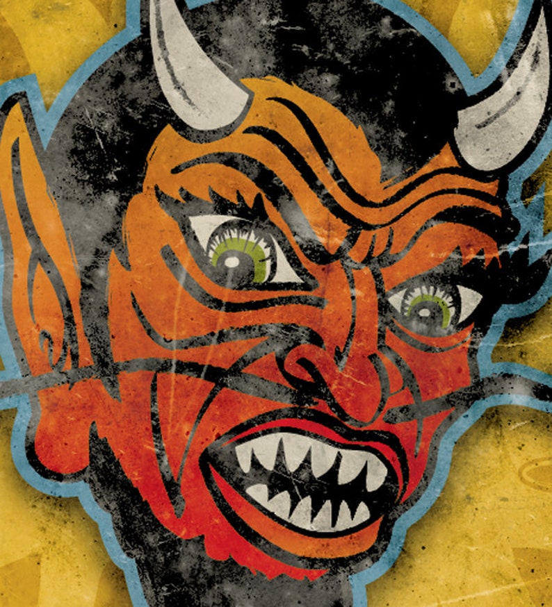 LOTERIA CARD Inspired Poster • El Diablito • Giclée Print • Home Decor ...