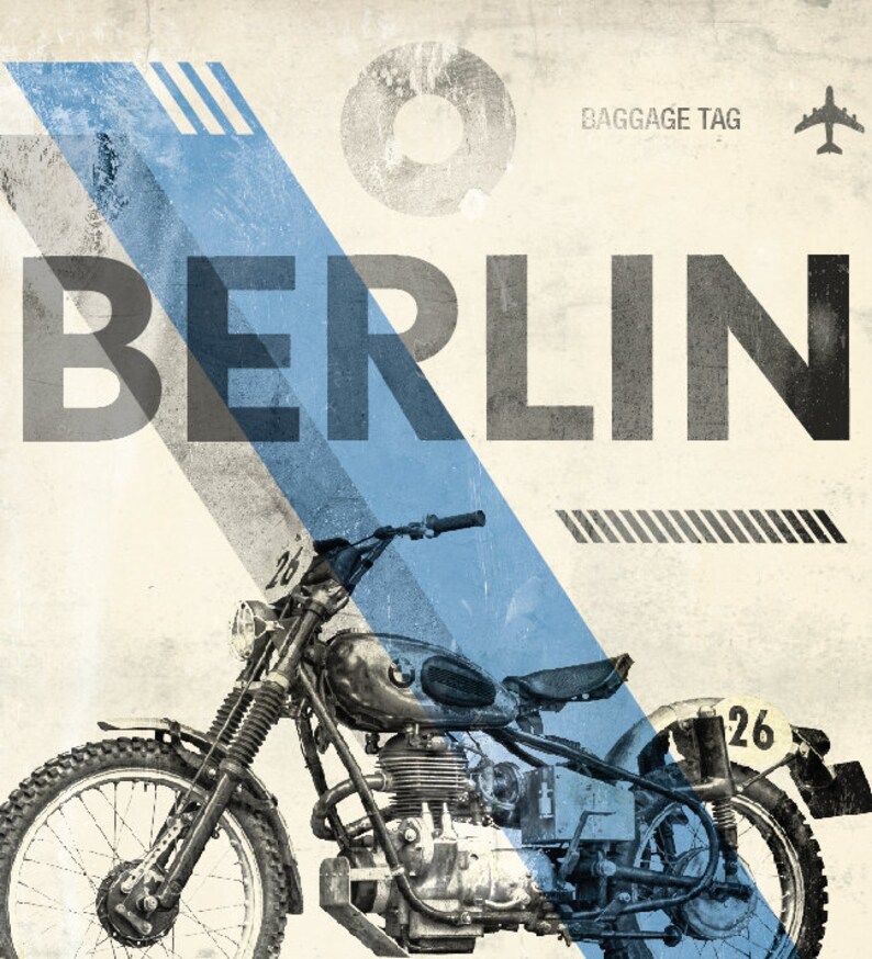 BERLIN / GERMANY Travel Poster Fine Art Print Home Decor Retro Design ... BERLIN / GERMANY Travel Poster Fine Art Print Home Decor Retro Design ...