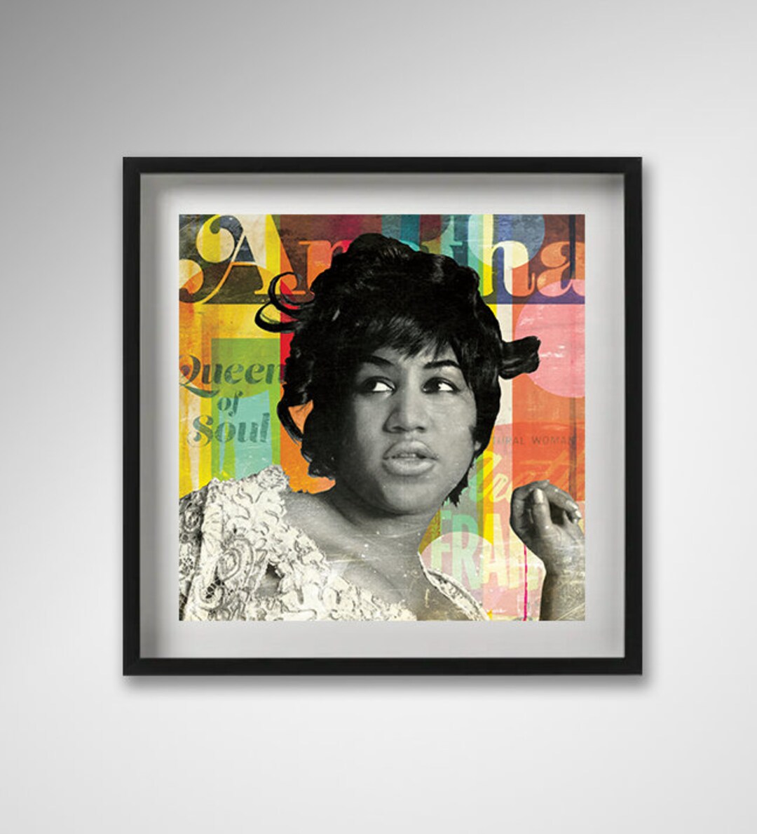 ARETHA FRANKLIN Inspired Music Poster • Fine Art Print • Home Decor ...