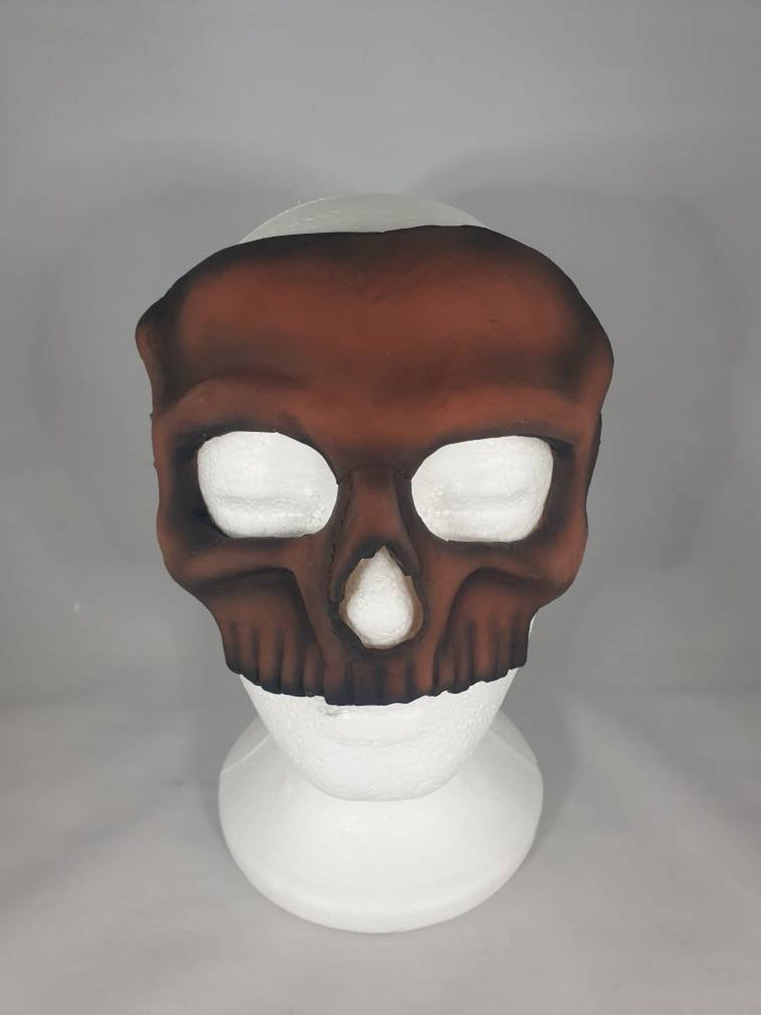 Half Skull Latex Mask - Red - Etsy
