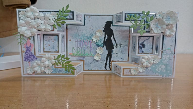 Fun Fold Stagger Stepper Card - Etsy