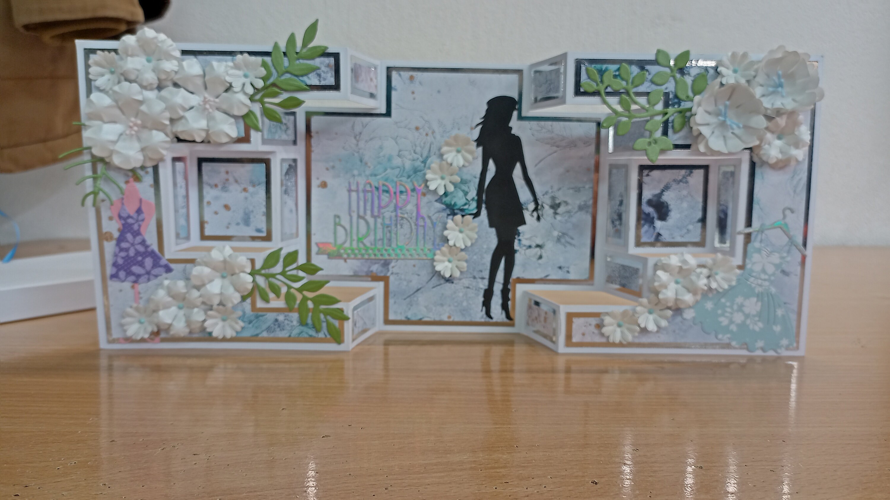 Fun Fold Stagger Stepper Card - Etsy