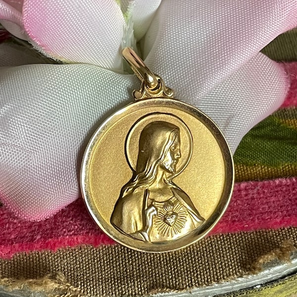 Virgin and Child Medallion - Etsy