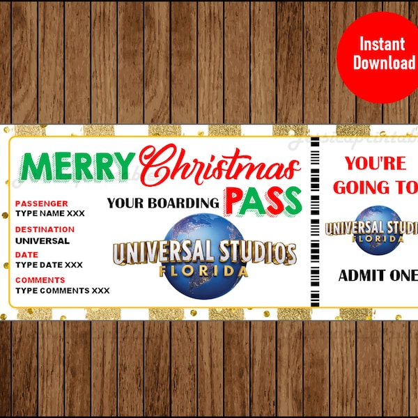 Universal Studio Fake Tickets - Etsy