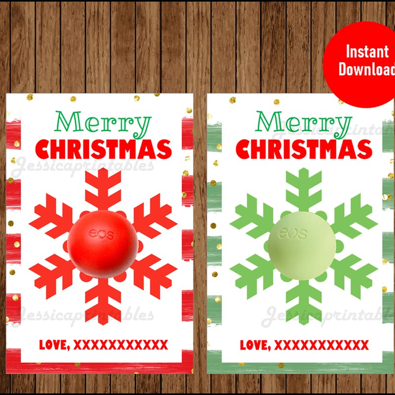 Eos Lip Balm Card - Etsy