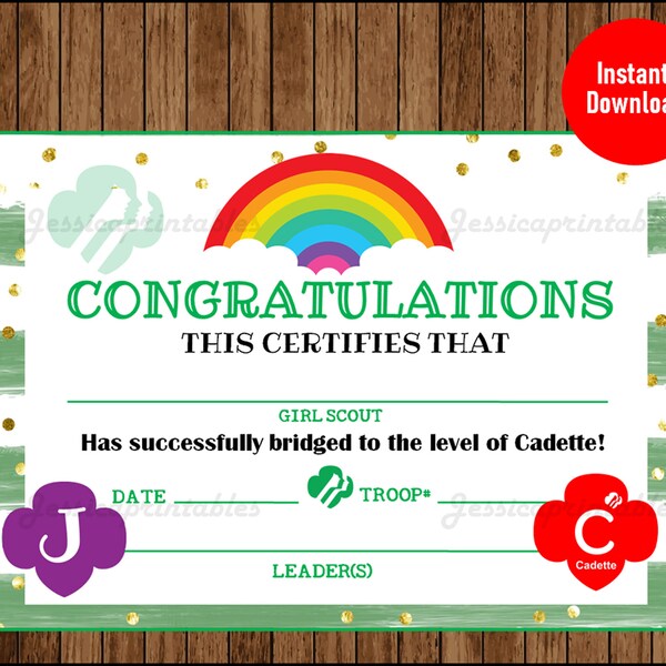 Bridging Certificate - Etsy