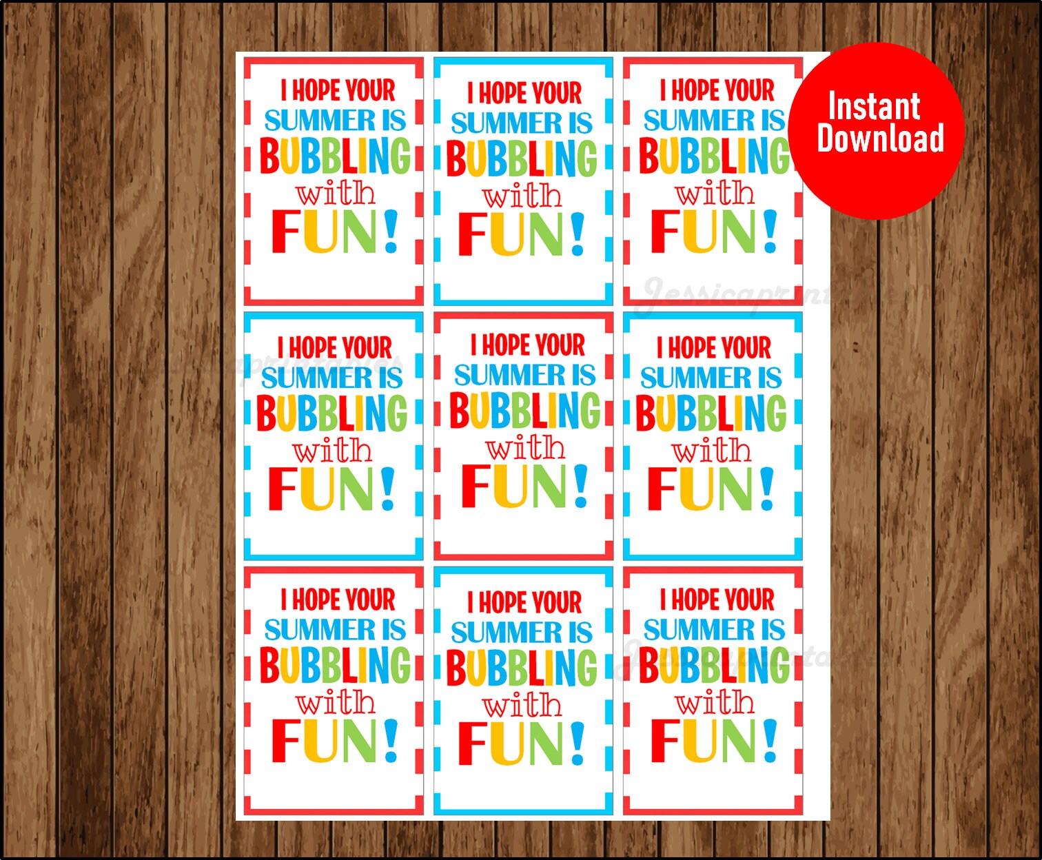 Editable End of School Year Tags Classmate Gifts Hope Your | Etsy