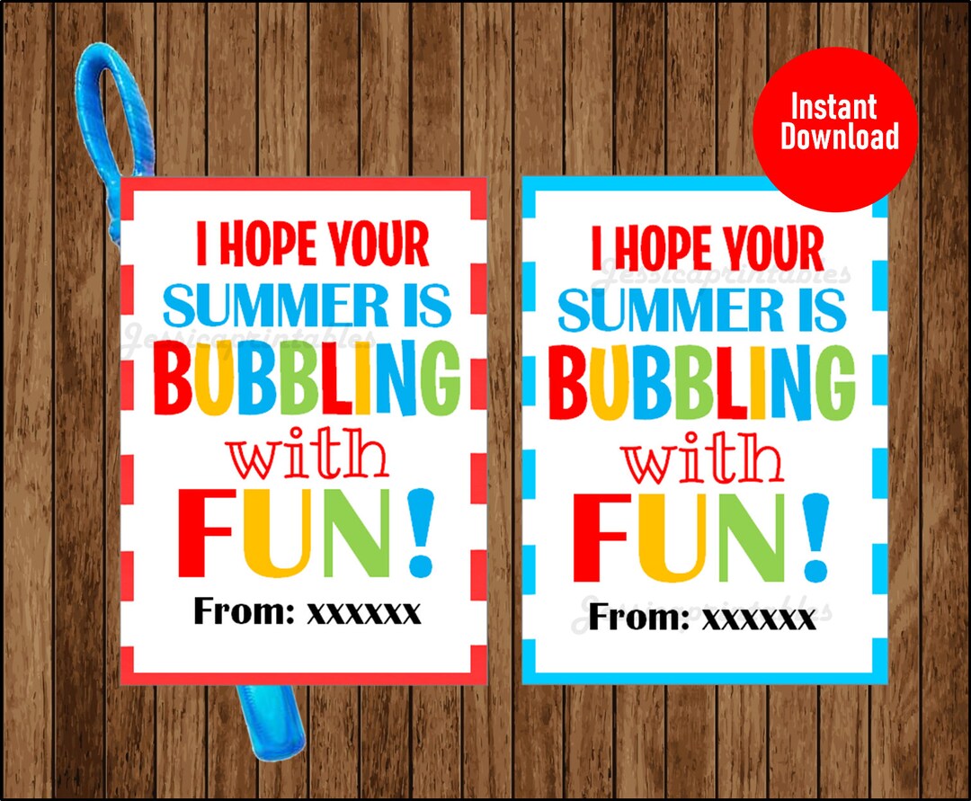 Editable End of School Year Tags, Classmate Gifts, Hope Your Summer ...