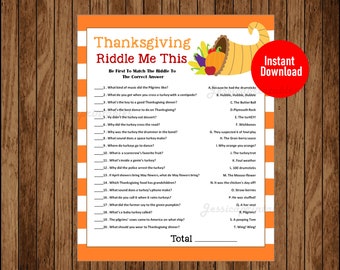 Thanksgiving Find Someone Who Game Thanksgiving Game Kids - Etsy