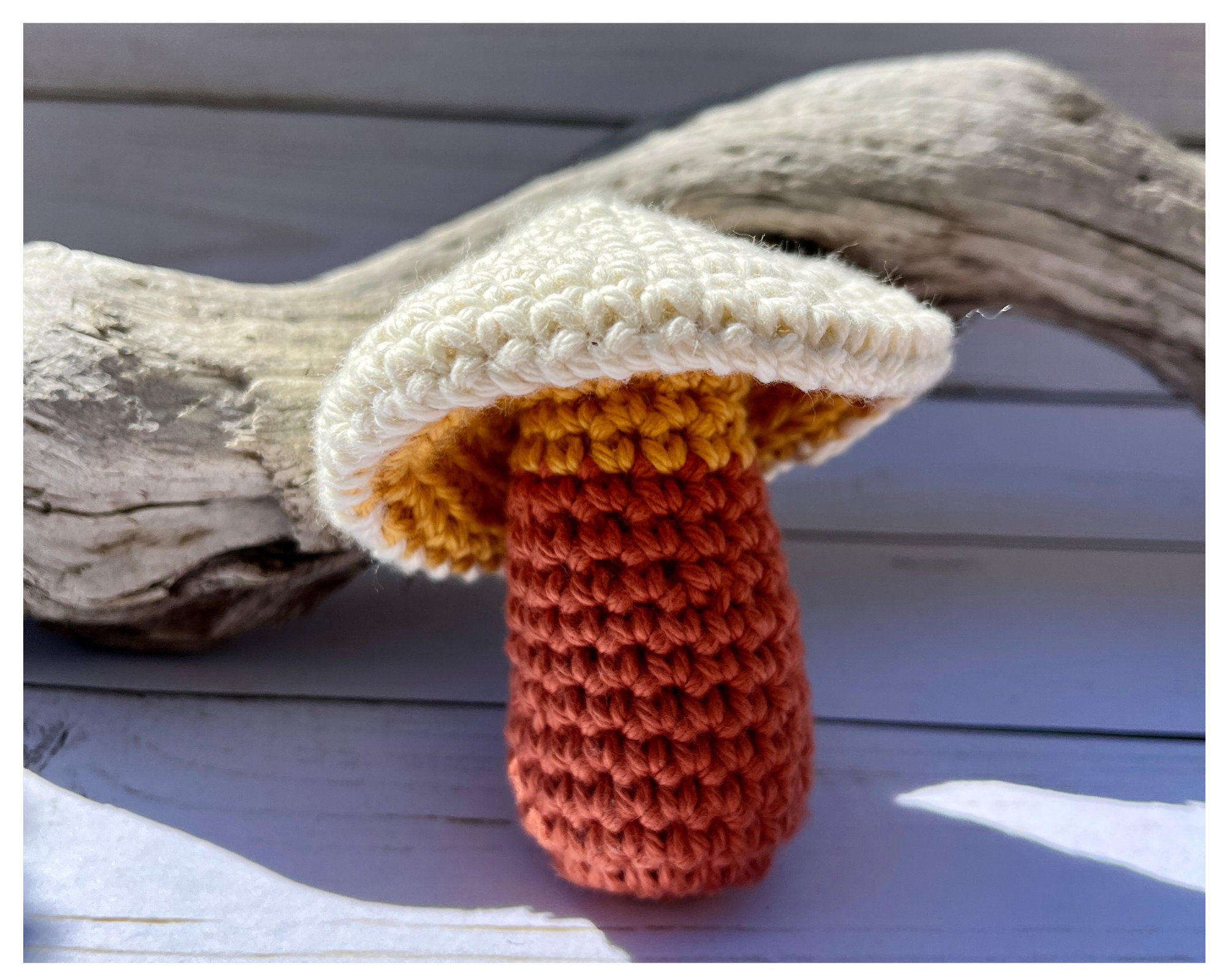 READY TO SHIP Baby Fungi Mushroom Rattle Handmade Amigurumi Baby Shower - Etsy