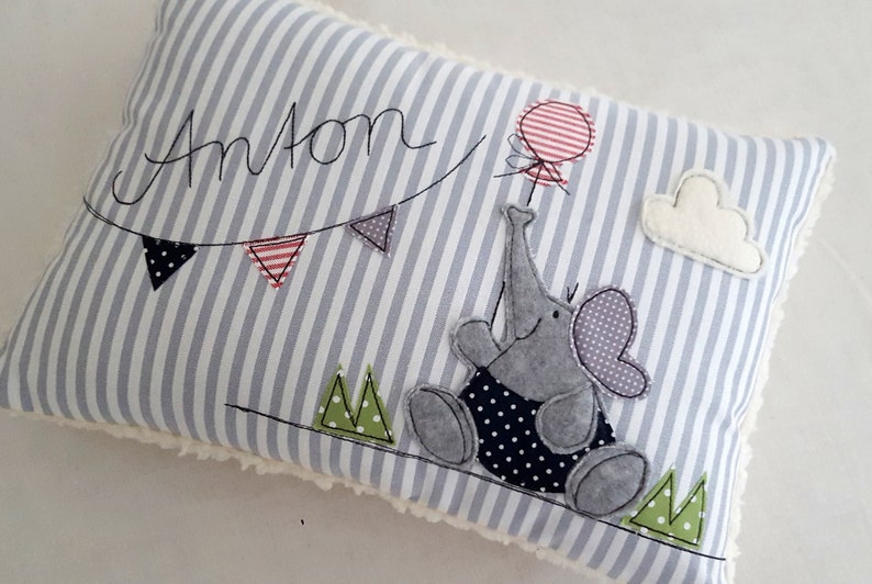 Kissen Elefant Namenskissen Kuschelkissen - Etsy.de