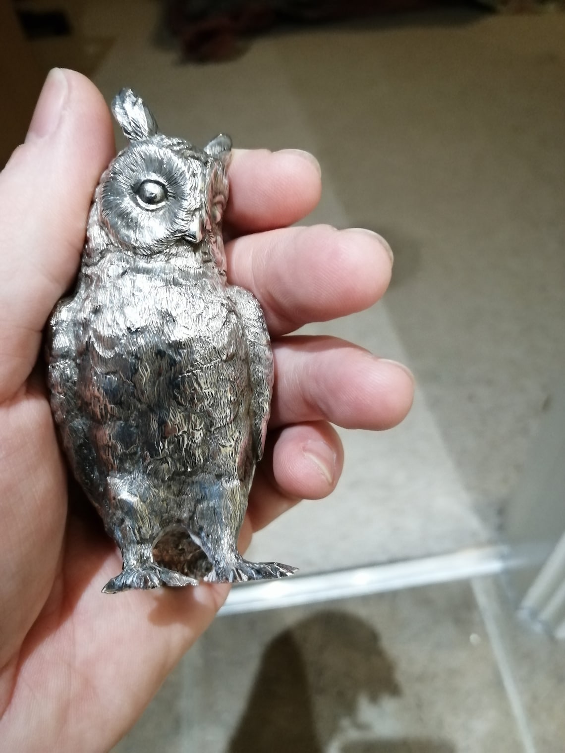 STERLING SILVER OWL | Etsy