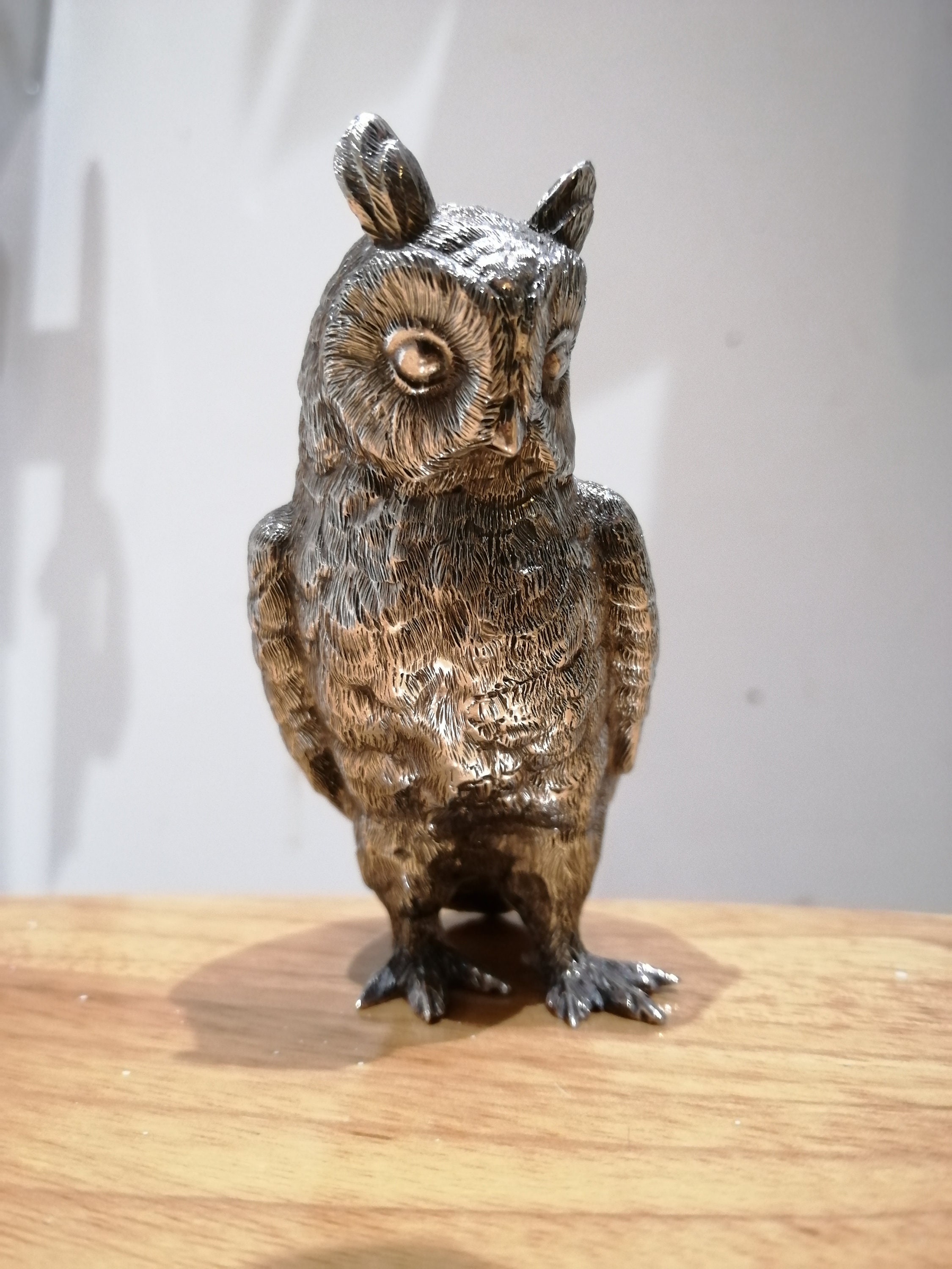 STERLING SILVER OWL | Etsy