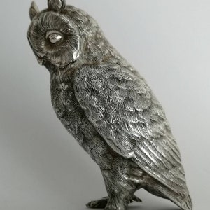 STERLING SILVER OWL | Etsy