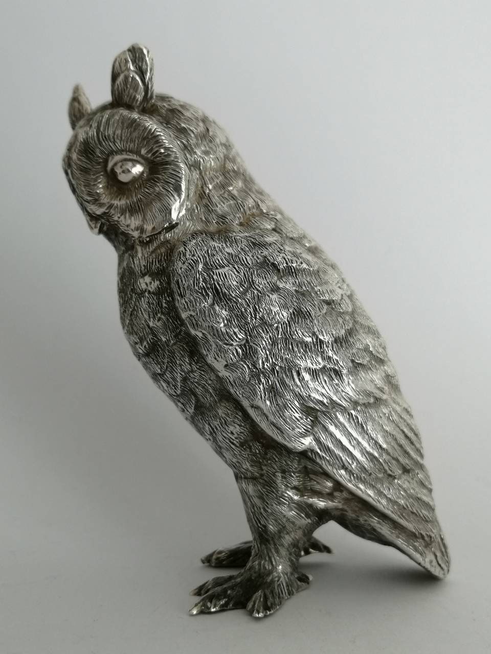 STERLING SILVER OWL | Etsy