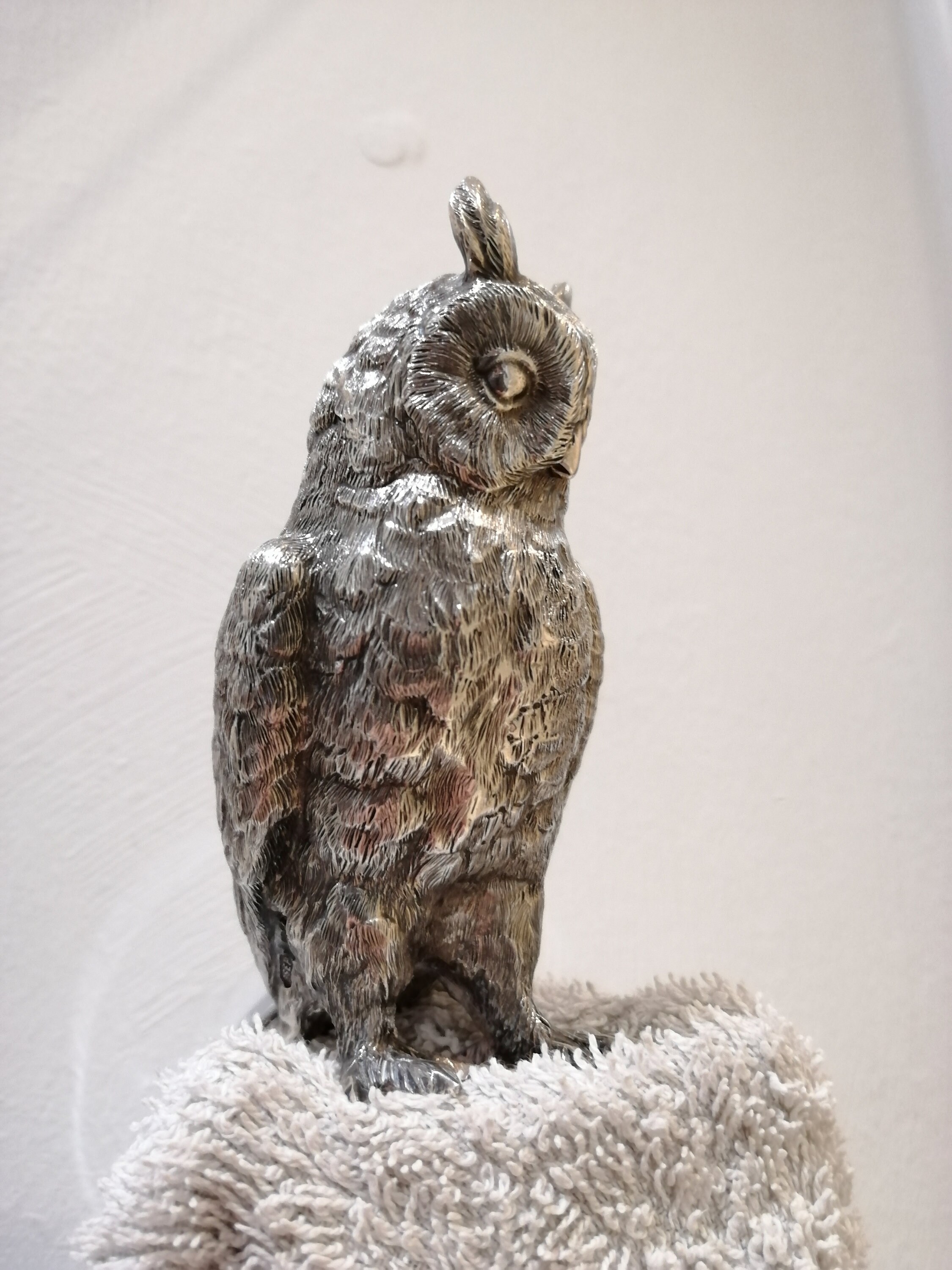 STERLING SILVER OWL | Etsy