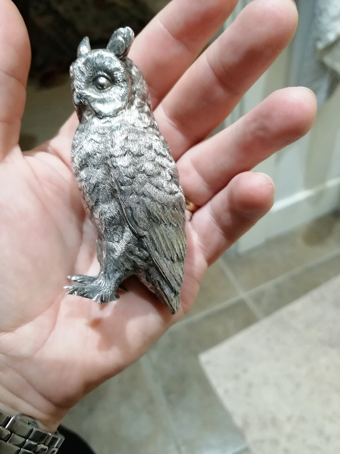 STERLING SILVER OWL | Etsy