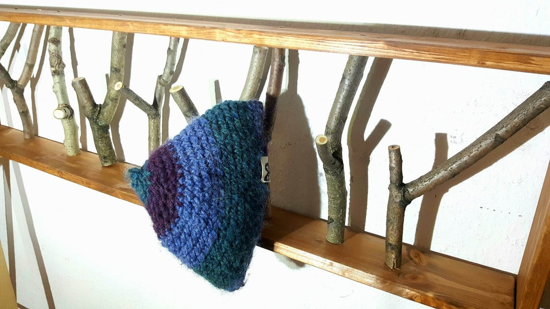 Garderobe, Ast, Holz, Kleiderhaken, Astgarderobe, Jackenständer ...