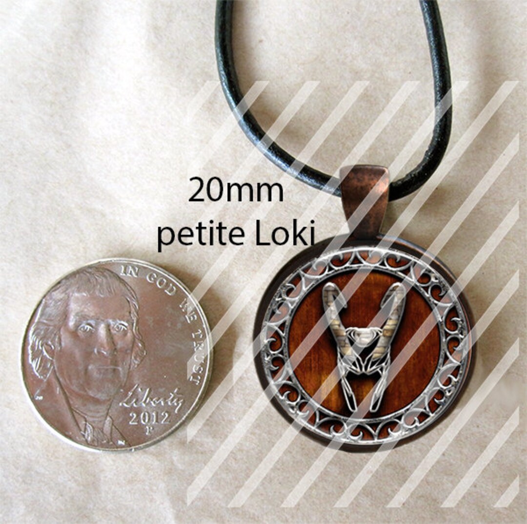 Petite Loki Pendant in Copper With Leather Cord - Etsy