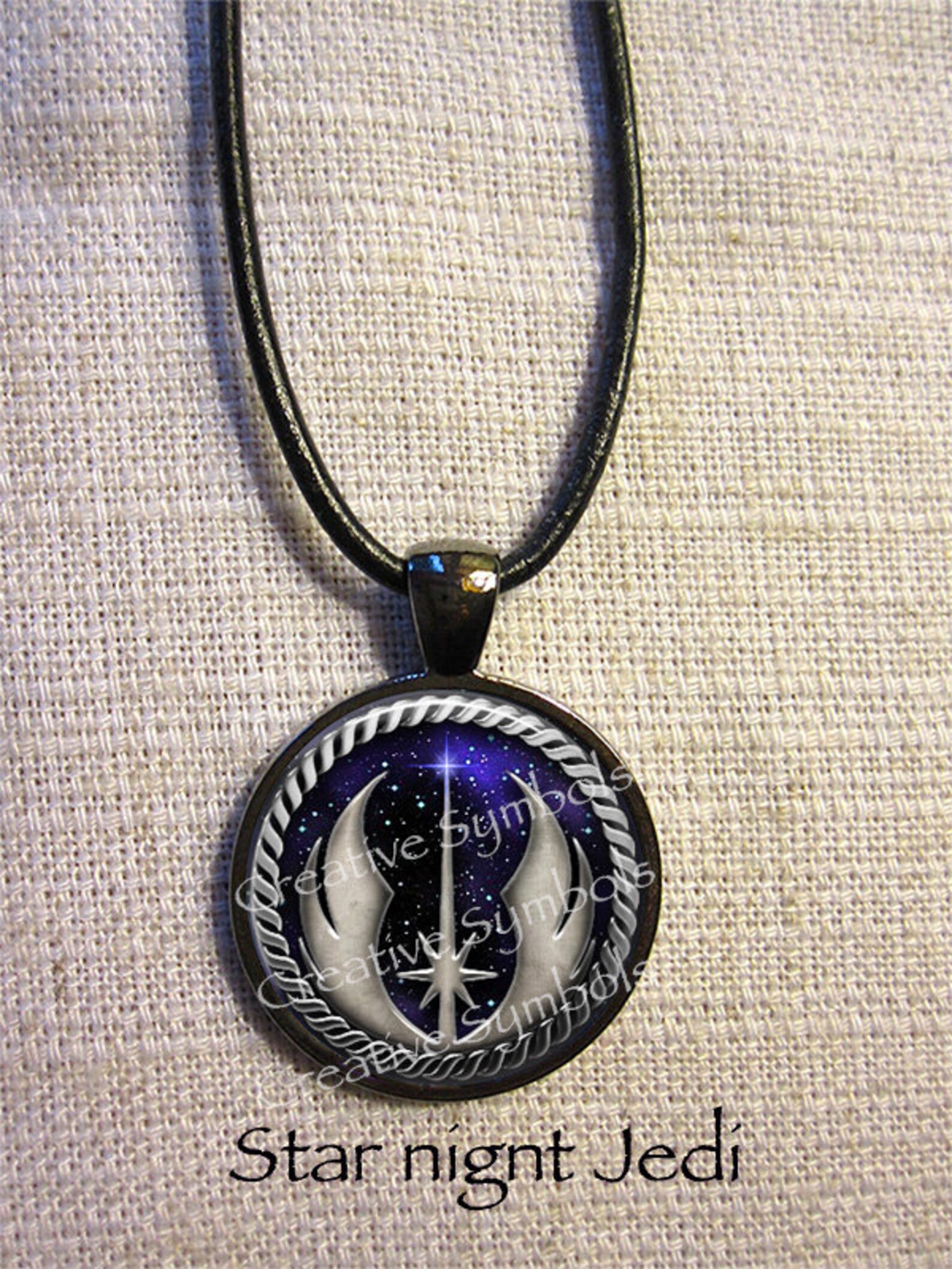 Jedi Pendant Choice Star Wars Pendant With Leather Cord - Etsy