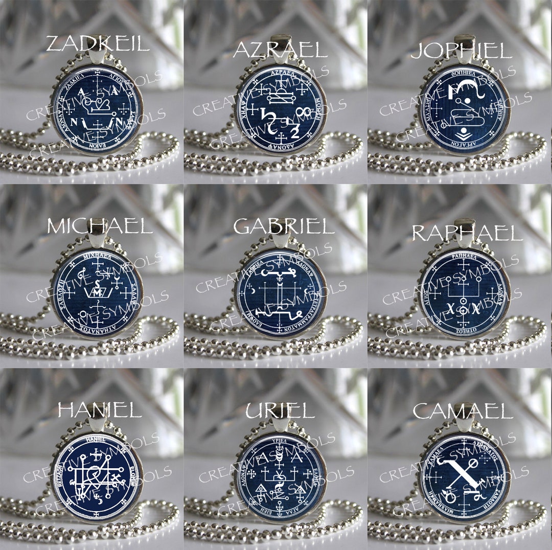 Blue Archangel Seal Sigil Pendant Choice From 9 Seals - Etsy