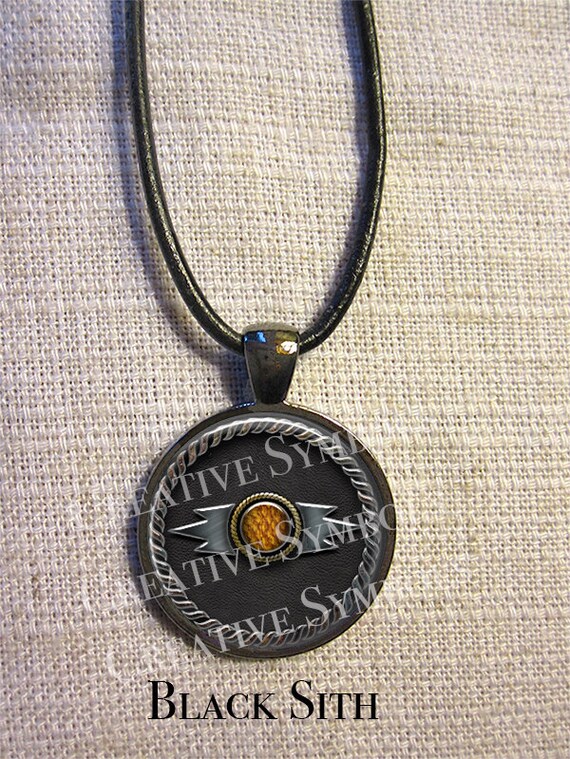 SITH Star Wars Pendant With Cord in Gunmetal or Copper | Etsy