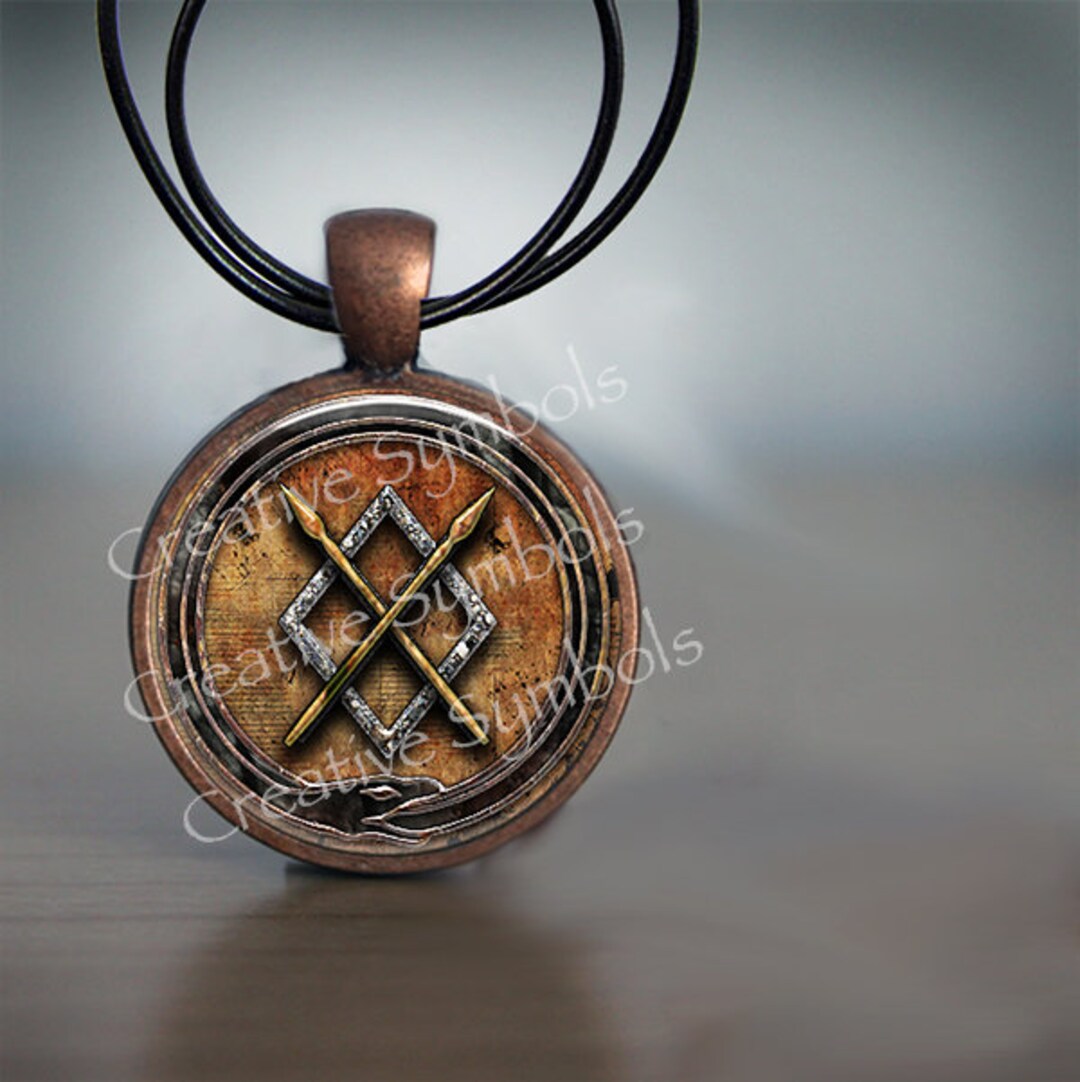 Odins Spear Rune Pendant With Cord - Etsy