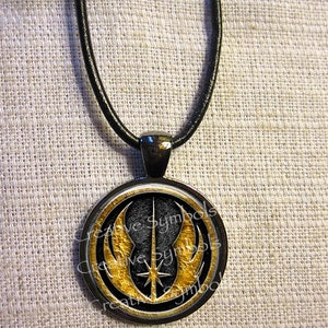 Jedi Pendant Choice Star Wars Pendant With Leather Cord - Etsy