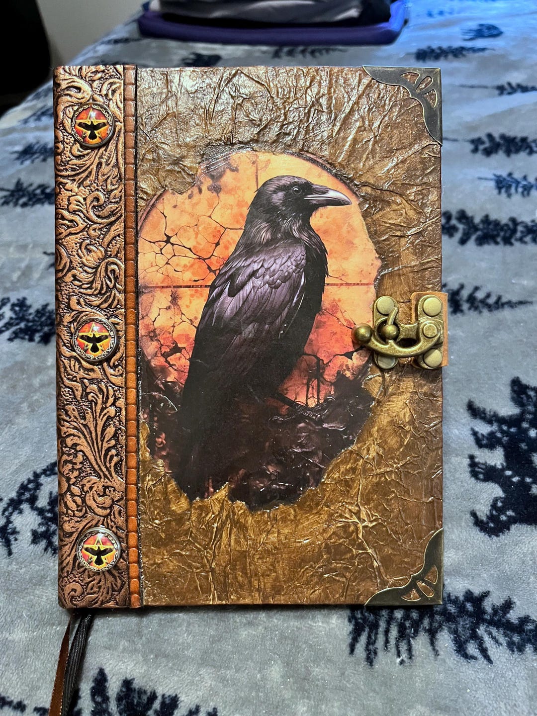 The Raven Handmade Book of Shadows Blank Journal - Etsy
