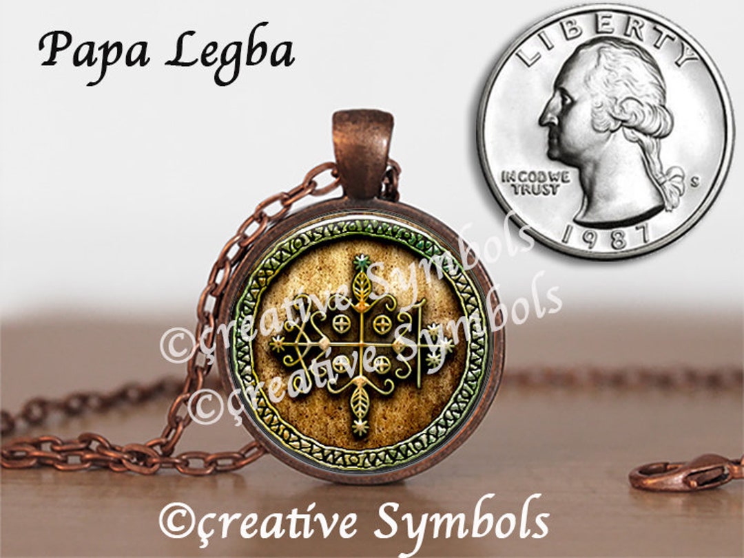 Erzulie Freda or Papa Legba Voodoo Pendant in Copper With Matching ...